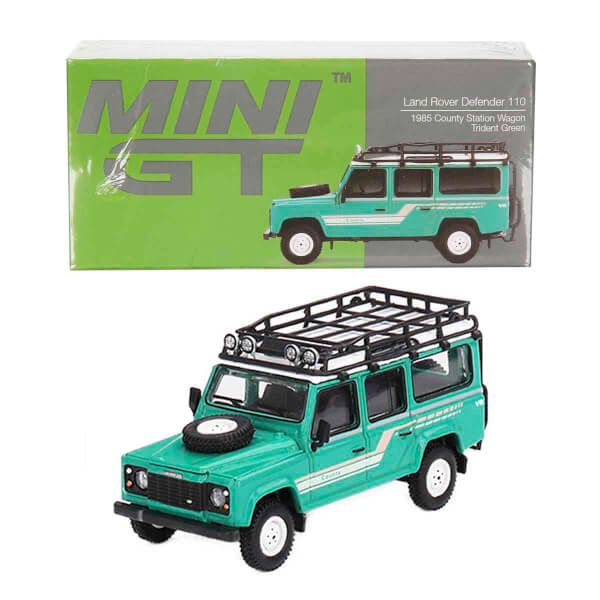 1:64 Mini Gt Land Rover Defender 110 1985 County Station Wagon Trident ...