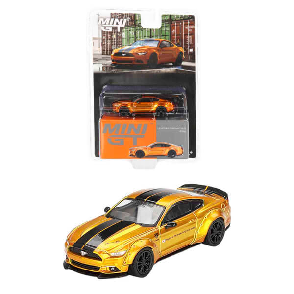 1:64 Mini Gt LB-Works Ford Mustang LB Gold Diecast Model Araba | Toyzz Shop