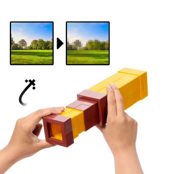 Piksel Efektli Minecraft Dürbünü 31 cm JKC14 | Toyzz Shop