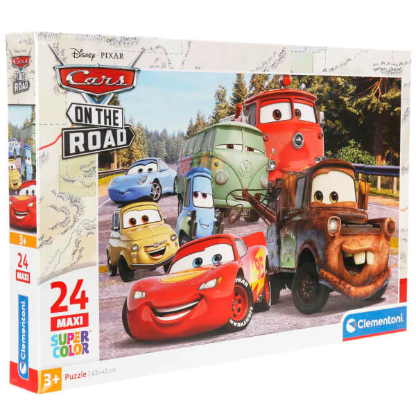24 Parça Maxi Supercolor Puzzle: Cars On The Road | Toyzz Shop