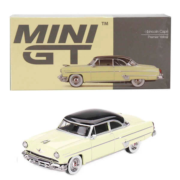 1:64 Mini Gt Lincoln Capri 1954 Premier Yellow Diecast Model Araba ...