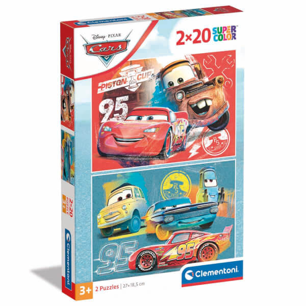 2 x 20 Parça Supercolor Puzzle: Disney Cars | Toyzz Shop