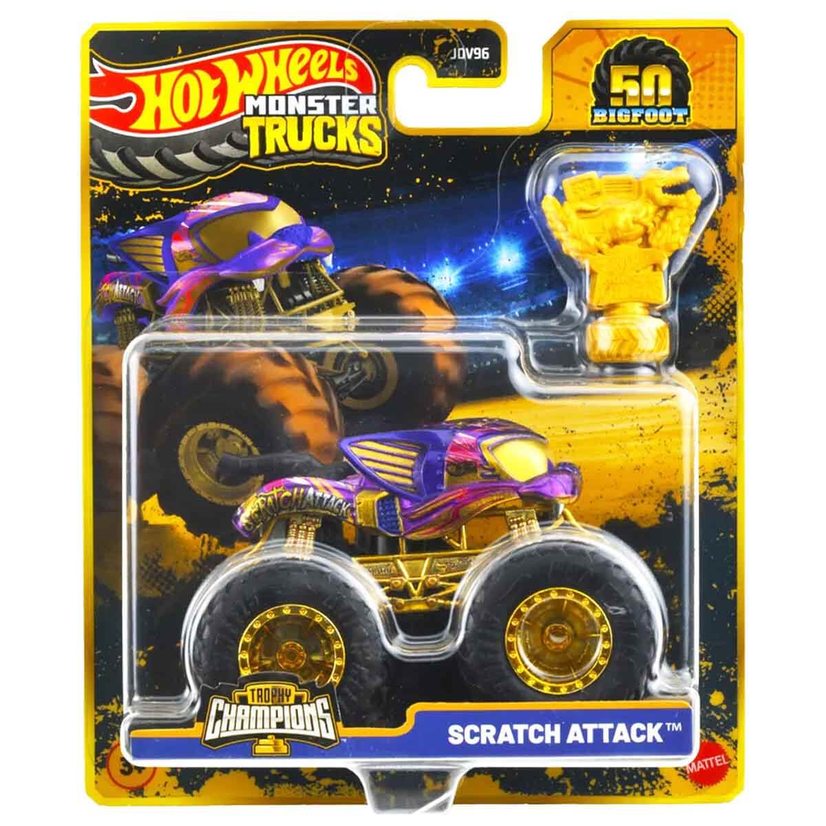 Hot Wheels Monster Trucks Bigfoot Trophy Şampiyonları Tekli Arabalar ...