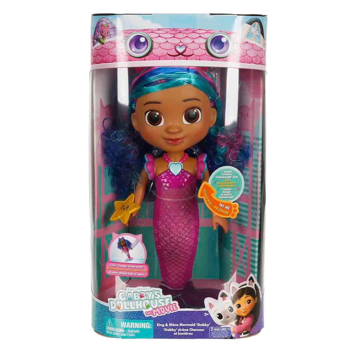 Gabby’s Dollhouse Sesli ve Işıklı Sing & Shine Deniz Kızı Bebeği 30 cm ...
