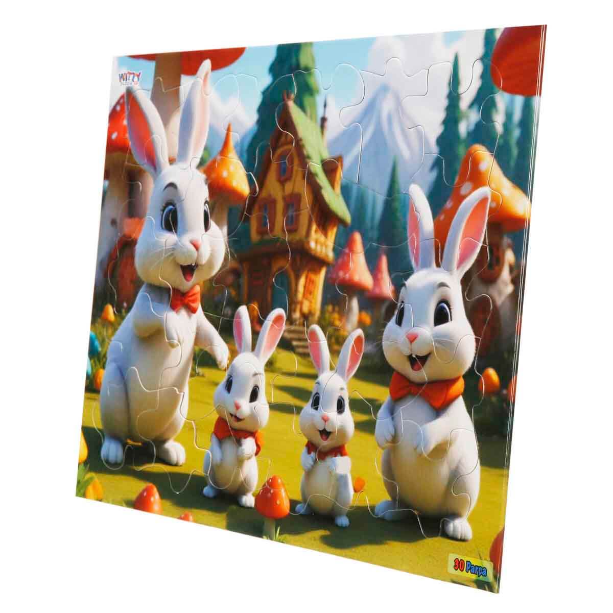 30 Parça Puzzle: Sevimli Tavşanlar | Toyzz Shop