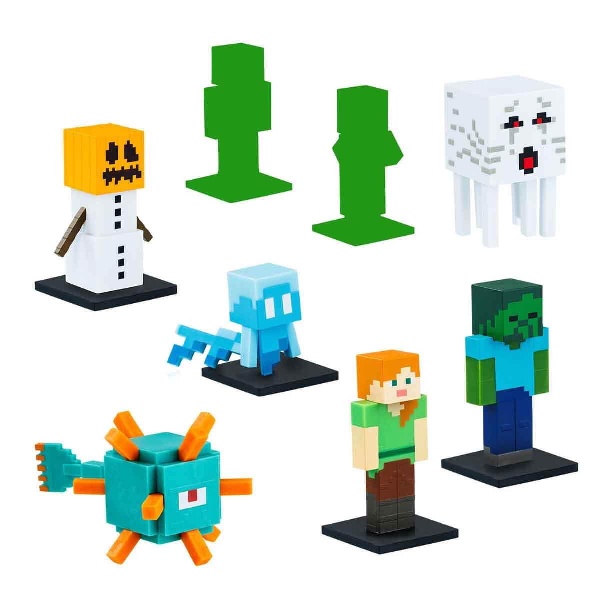Minecraft 3D Toppeez Figür ve Kalem Başlığı 8'li Deluxe Set - Sheep'Li ...