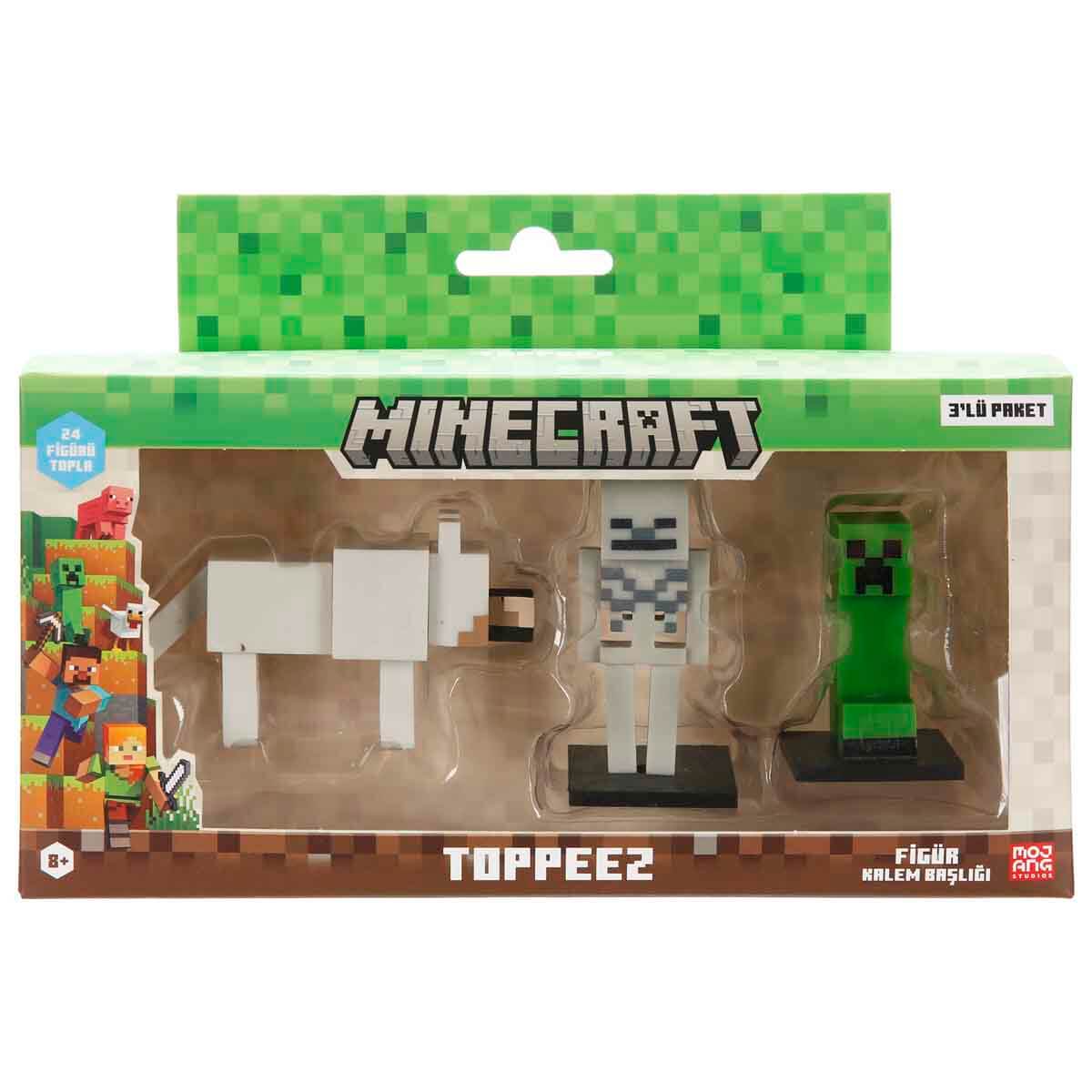 Minecraft 3D Toppeez Figür ve Kalem Başlığı 3’lü Paket - Spider ...