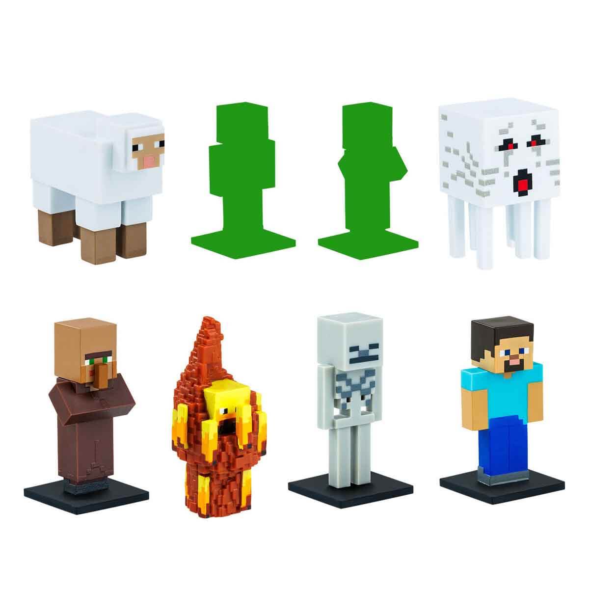 Minecraft 3D Toppeez Figür ve Kalem Başlığı 8'li Deluxe Set - Sheep'Li ...
