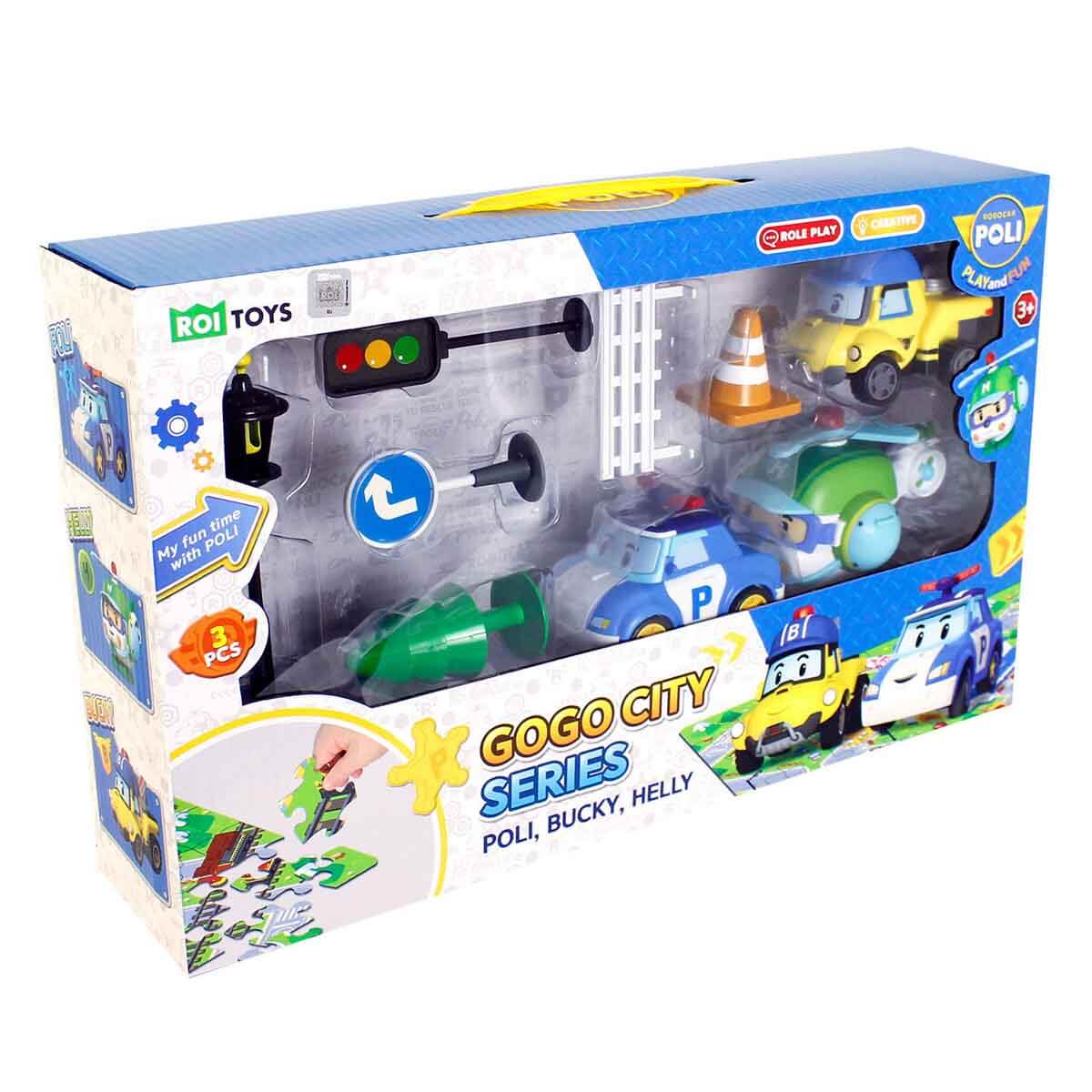 Robocar Poli Gogo City Serisi Poli-Bucky-Helly Oyun Seti | Toyzz Shop
