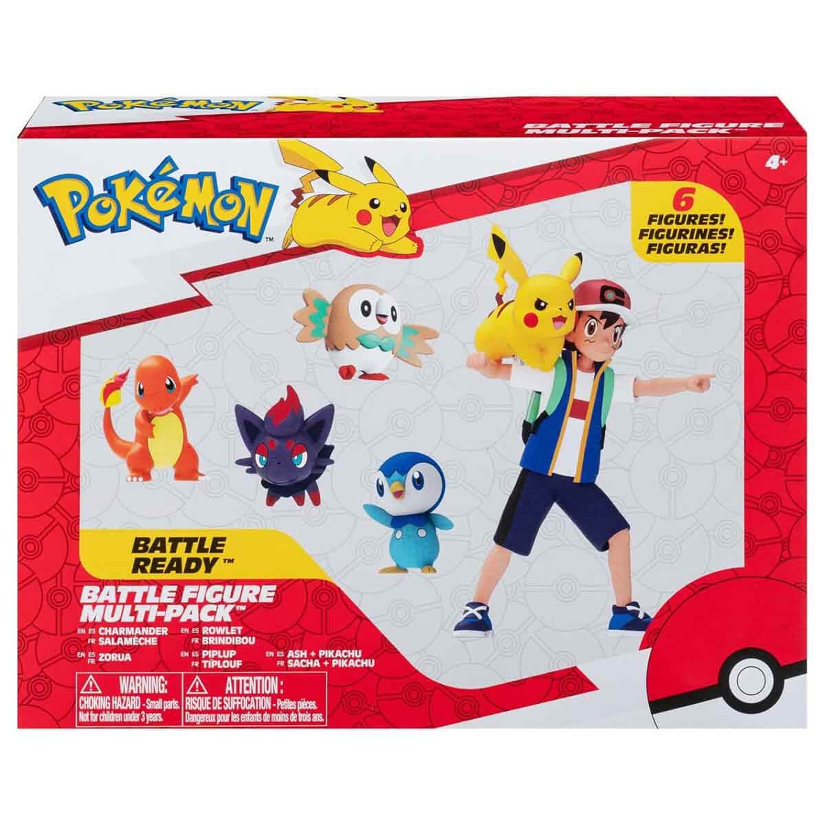 Pokemon Battle Ash’li 6’lı Figür Seti | Toyzz Shop