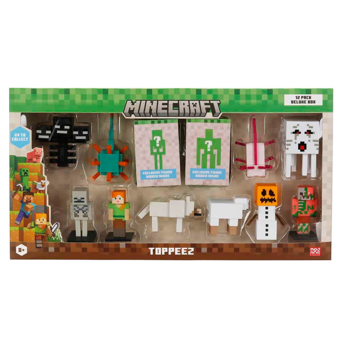 Minecraft 3D Toppeez Figür ve Kalem Başlığı 12'li Deluxe Set | Toyzz Shop