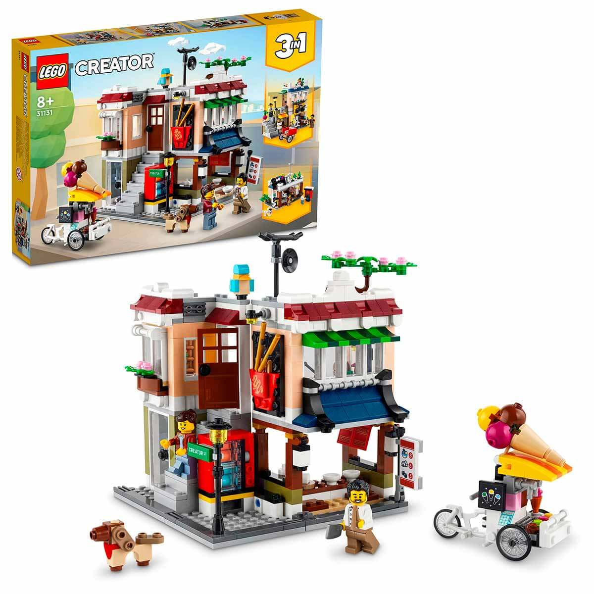 LEGO Creator 3’ü 1 Arada Şehir Merkezi Makarna Dükkanı 31131 | Toyzz Shop