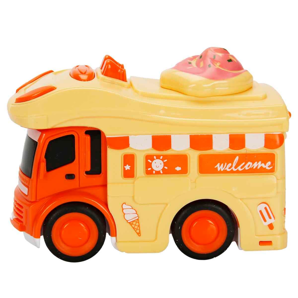 Sürtmeli Mini Dondurma Arabası - Turuncu | Toyzz Shop