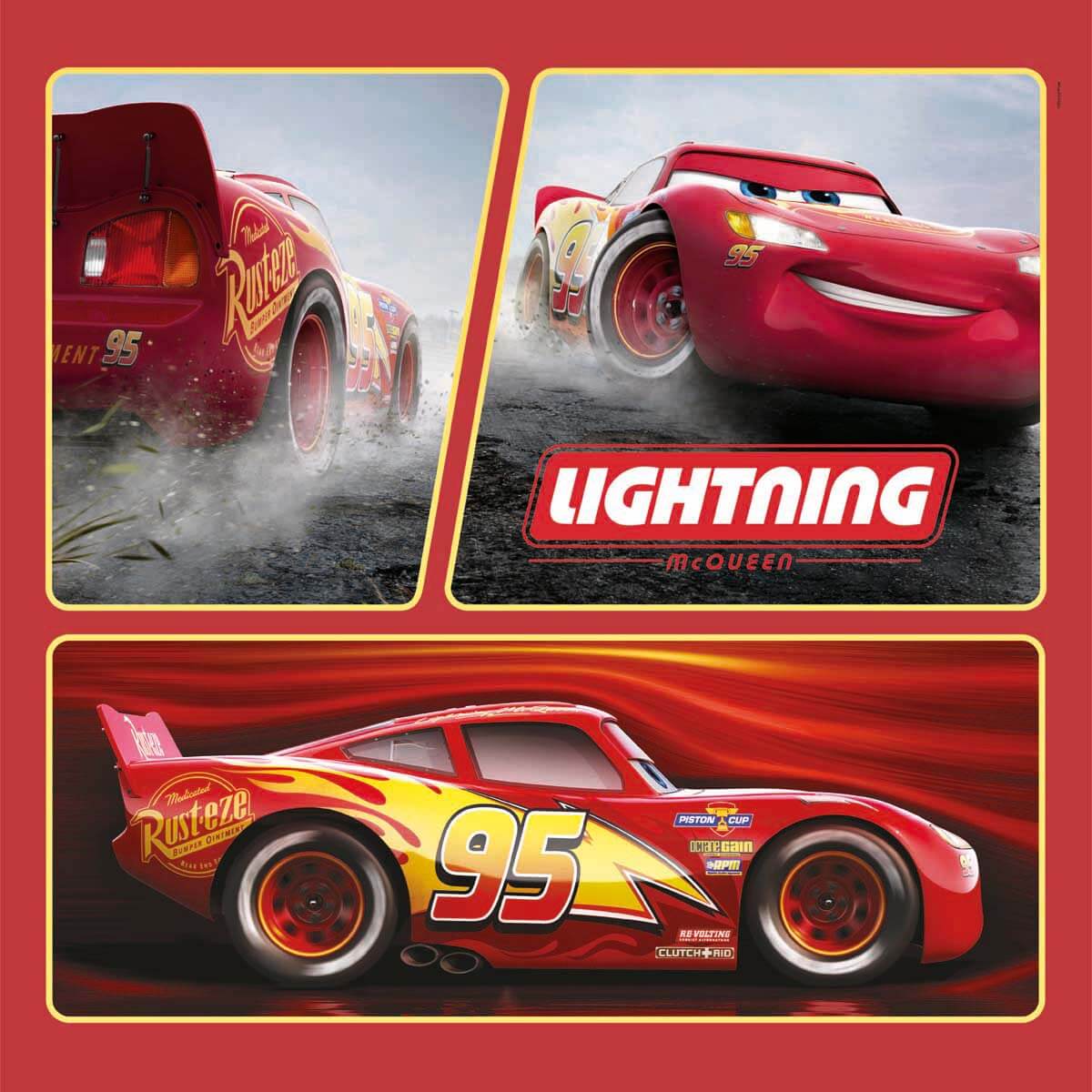 3 x 48 Parça Puzzle: Square Cars | Toyzz Shop