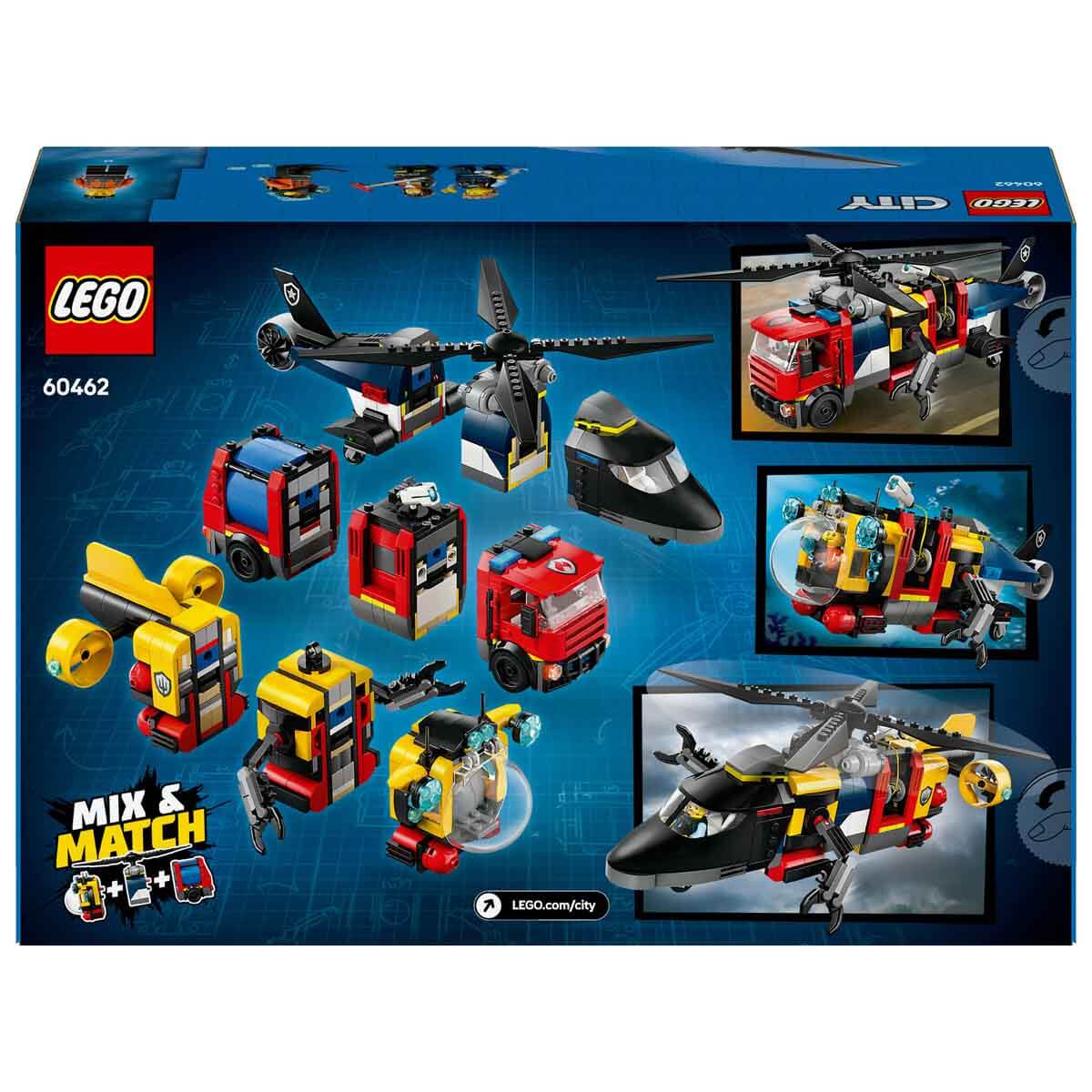 LEGO City Helikopter, İtfaiye Kamyonu ve Denizaltı Karışımı 60462 - 7 ...