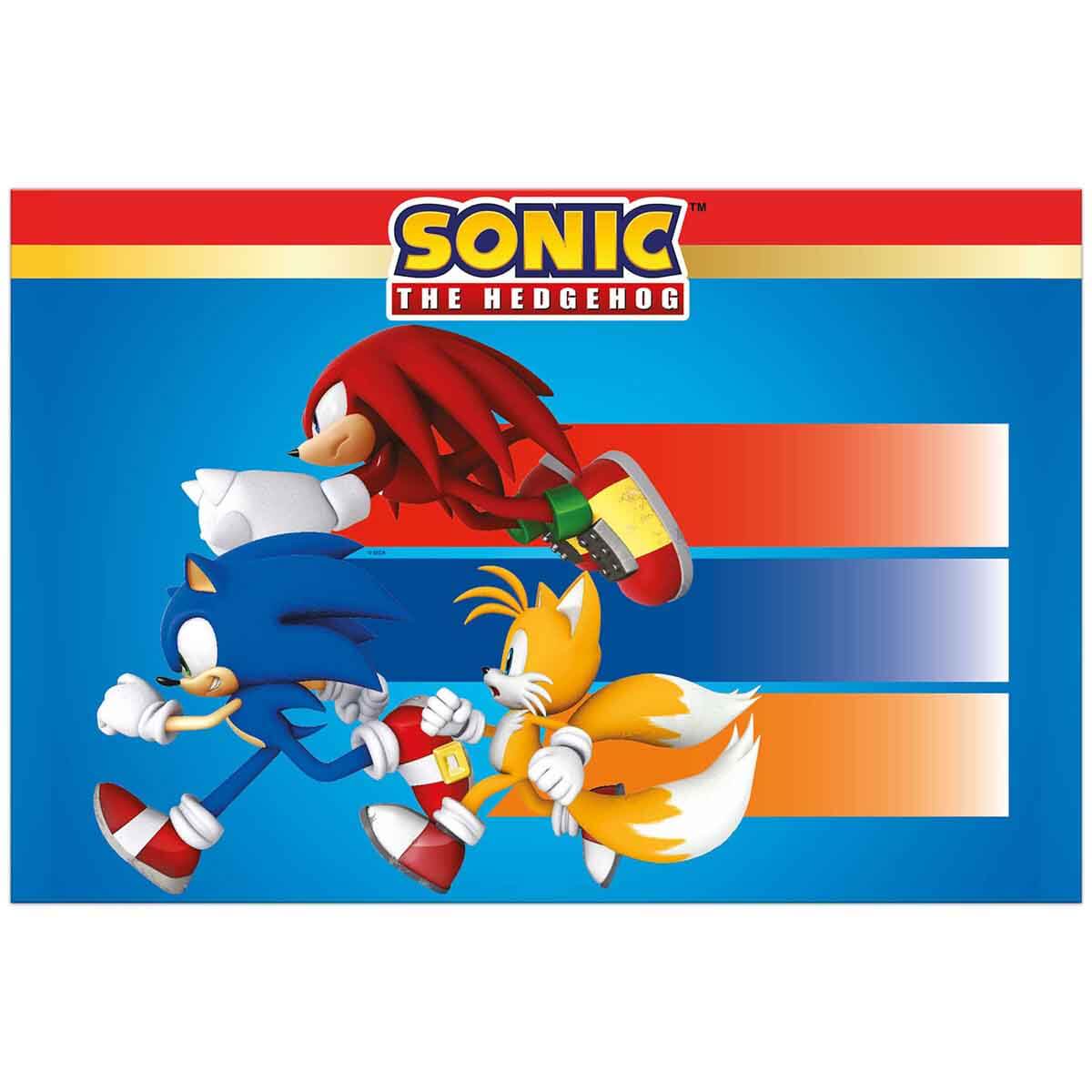 Sonic Speed Desenli Masa Örtüsü 120 x 180 cm | Toyzz Shop
