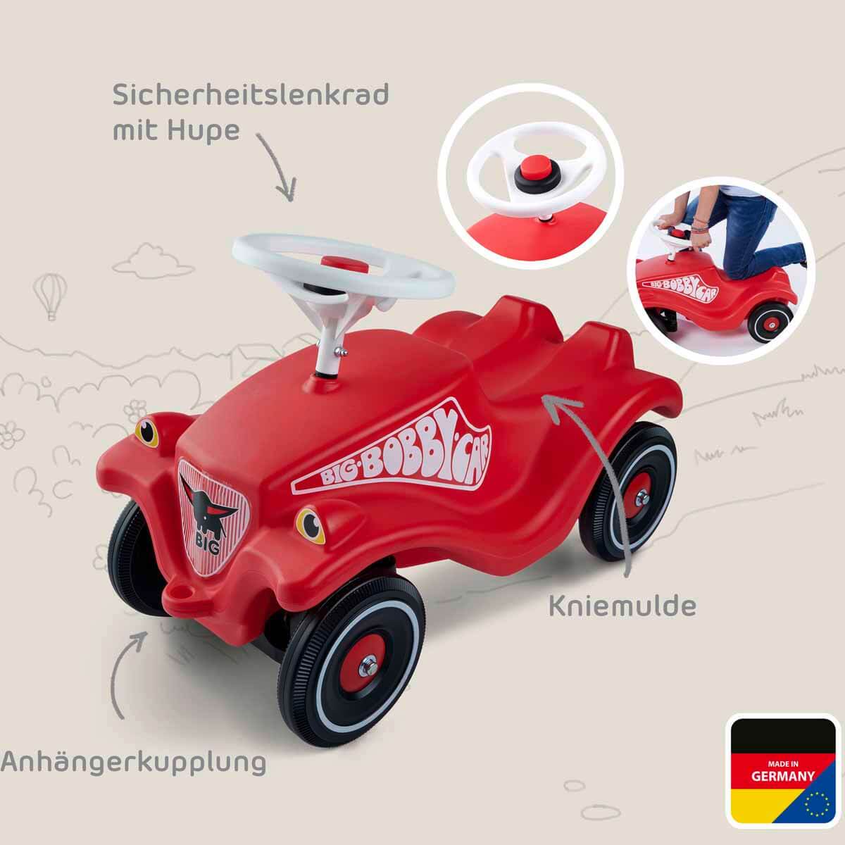 Bobby Car Classic Kırmızı Bingit Araba | Toyzz Shop