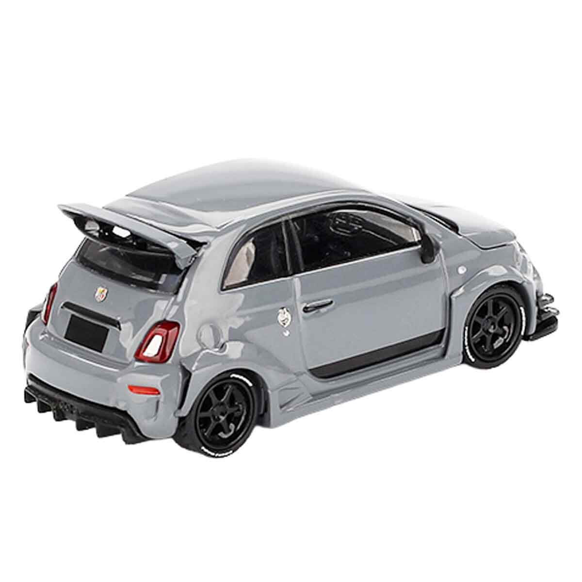 1:64 Mini GT Abarth 595 LB-WORKS x Abas Works Grey Diecast Model Araba ...
