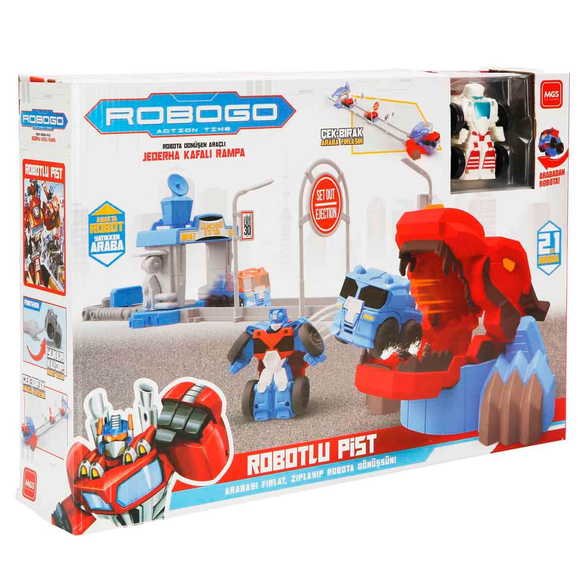 Robogo Action Time Robotlu Pist Oyun Seti - Kırmızı Robot | Toyzz Shop