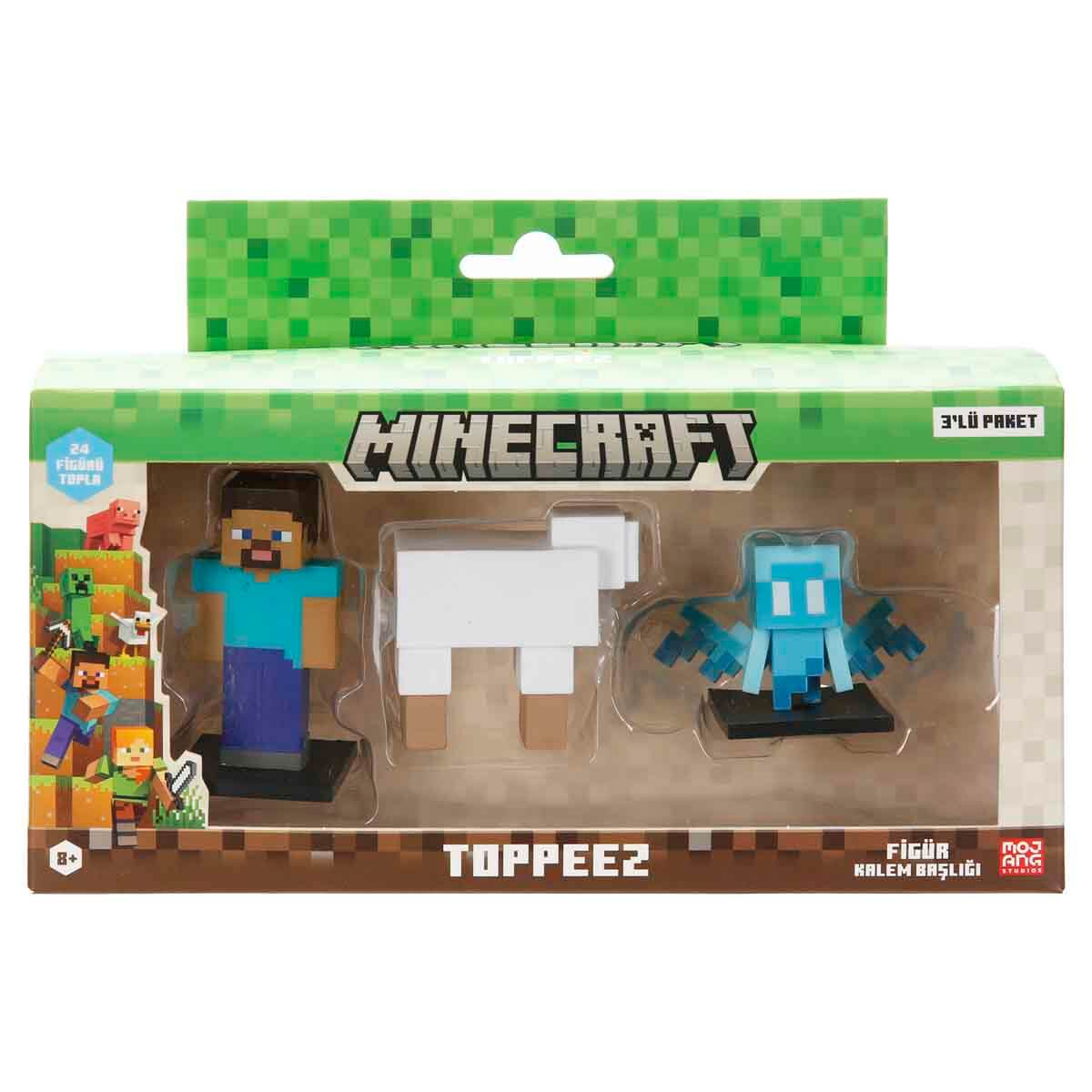 Minecraft 3D Toppeez Figür ve Kalem Başlığı 3’lü Paket - Spider ...