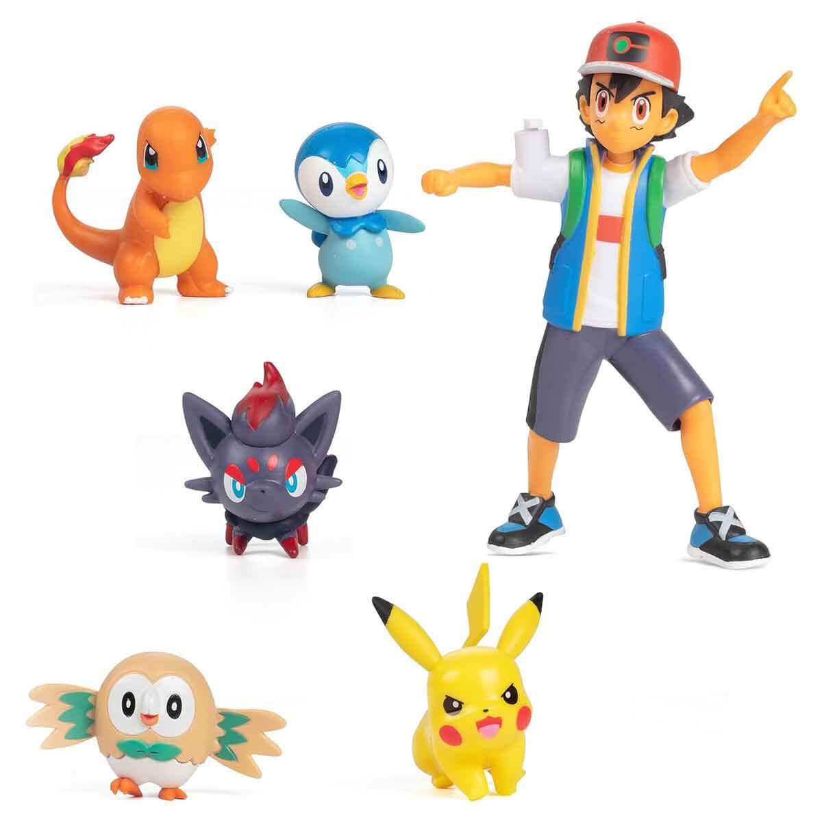 Pokemon Battle Ash’li 6’lı Figür Seti | Toyzz Shop