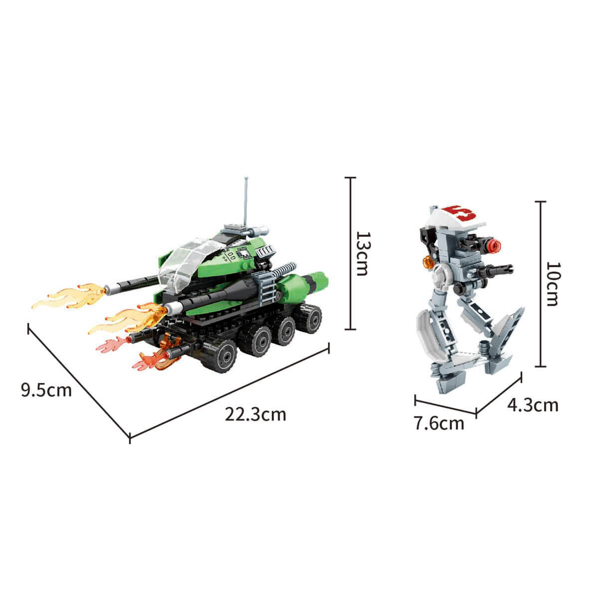 BLX War Tank ve Robot Oyun Seti 22611 | Toyzz Shop