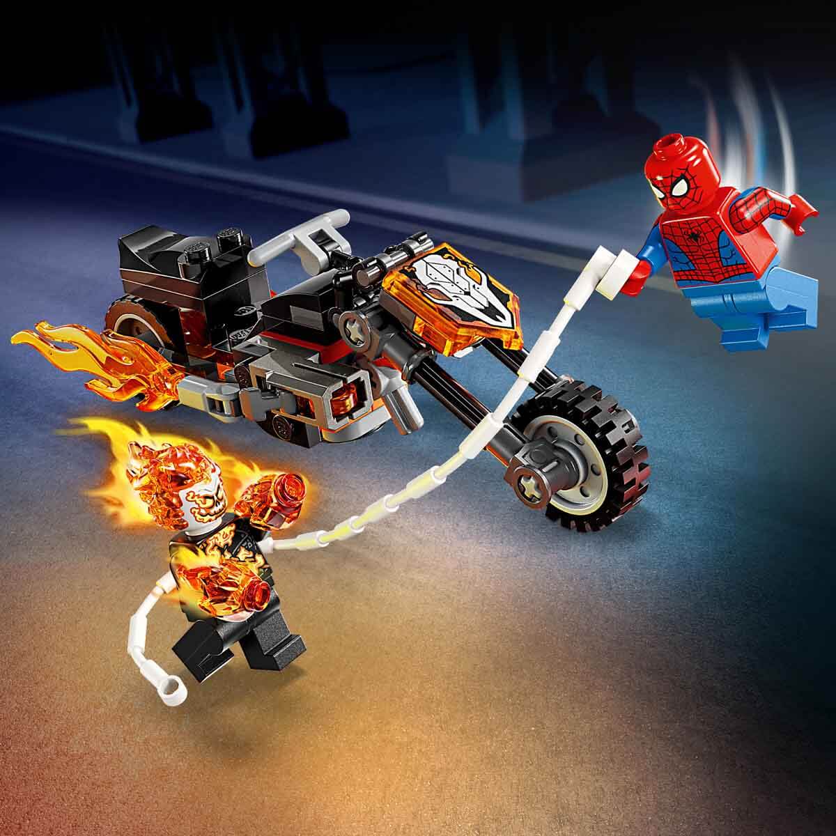 LEGO Marvel Örümcek Adam, Ghost Rider Motosikletine Karşı 76335 - 6 Yaş ...