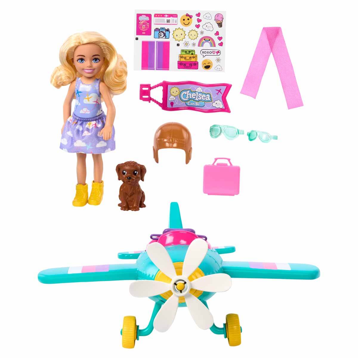 Barbie Chelsea'nin Pervaneli Mini Uçağı Oyun Seti HTK38 | Toyzz Shop