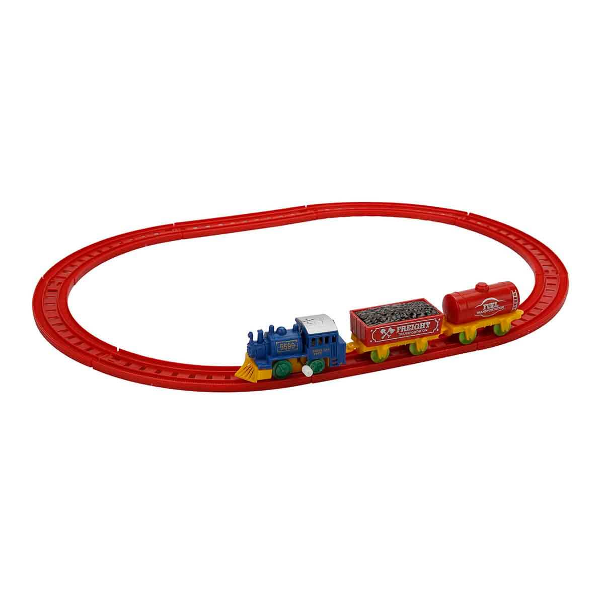 Maxx Wheels Mini Tren - Kırmızı Tren Mavi Vagon | Toyzz Shop