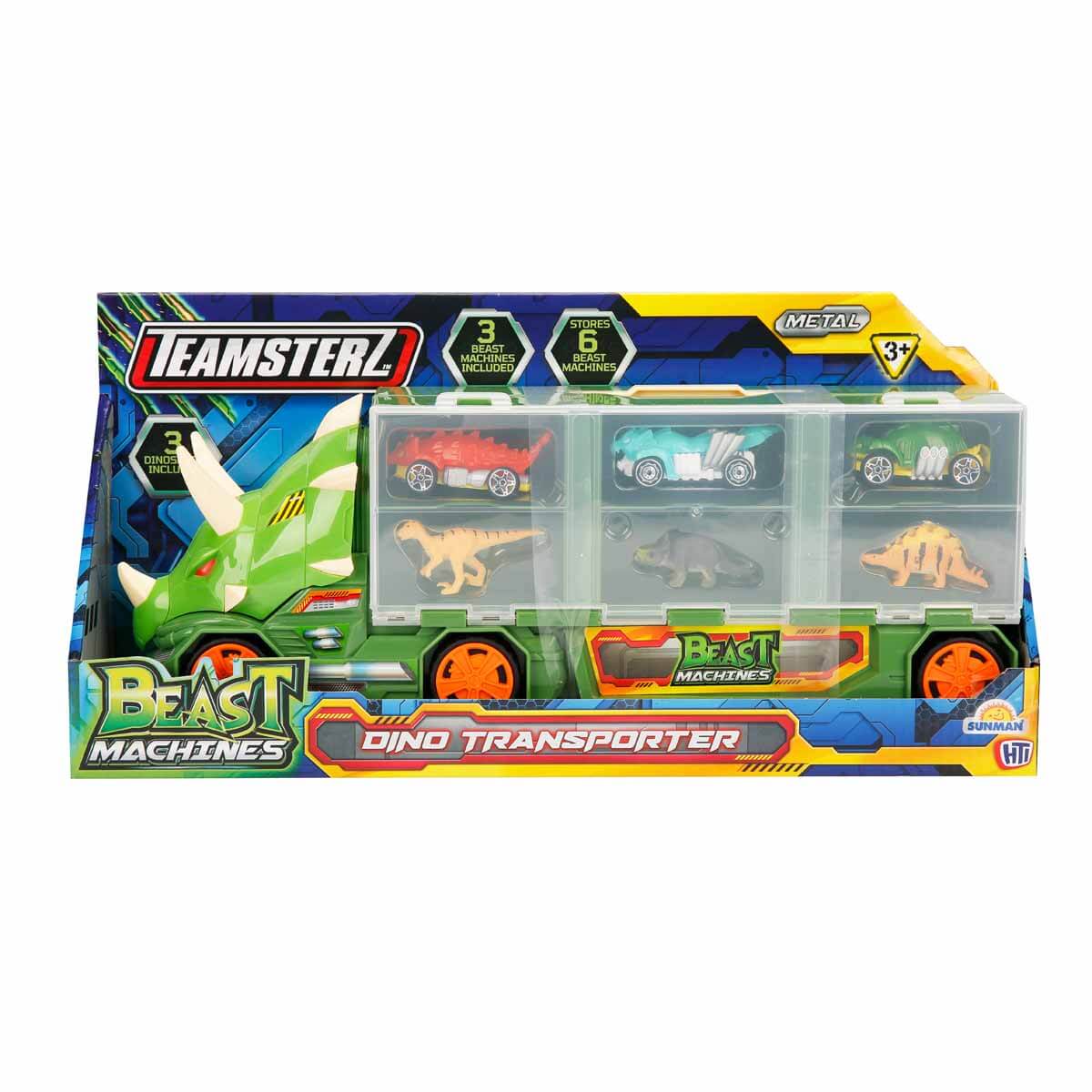 Teamsterz Dino Transporter 3 Araçlı 3 Dinozorlu Oyun Seti | Toyzz Shop