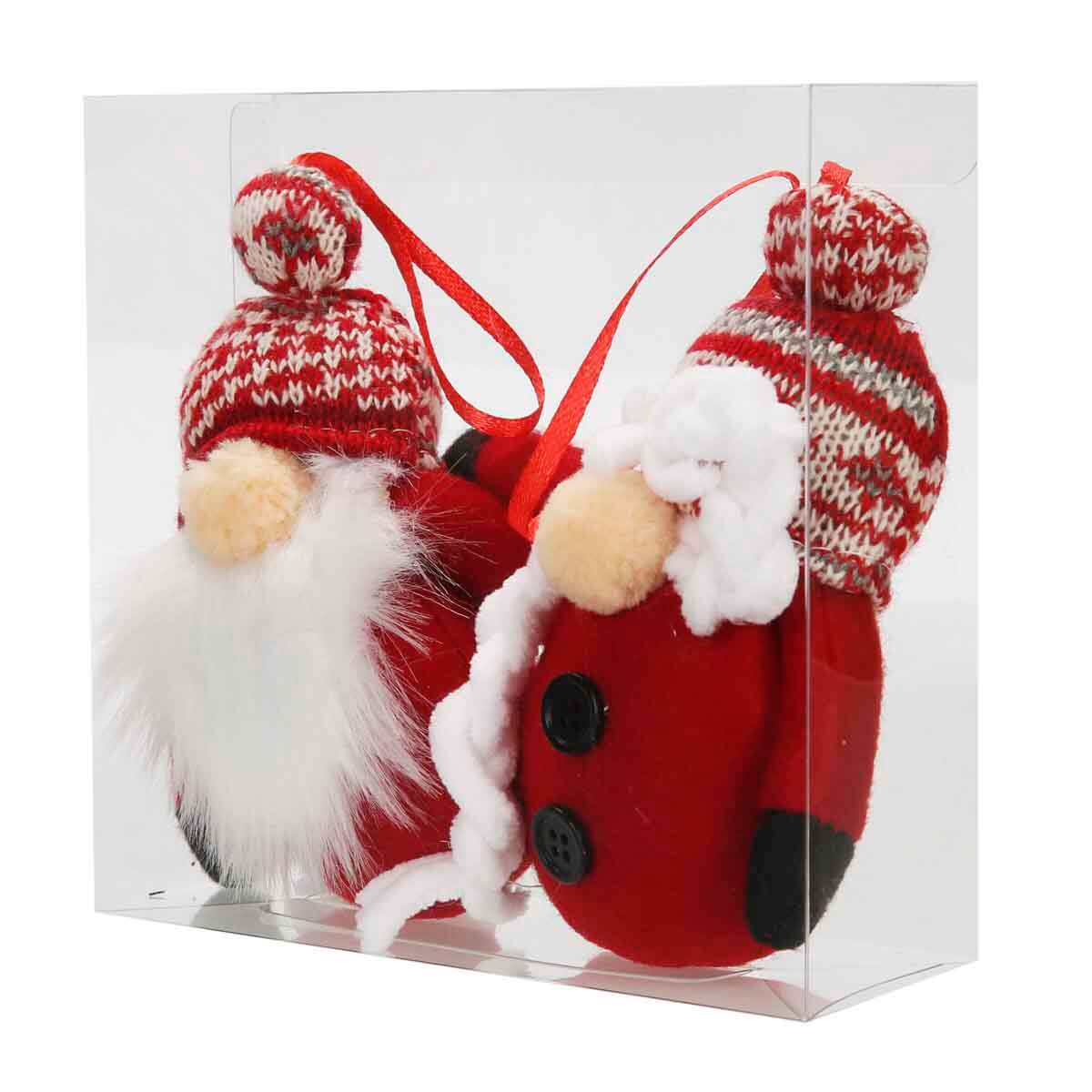 Yılbaşı Cüce Noel Baba Figürlü Ağaç Süsü 2'li | Toyzz Shop