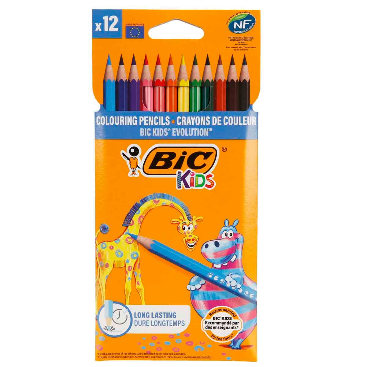 Bic Evolution Kuru Boya Kalemi 12’li | Toyzz Shop