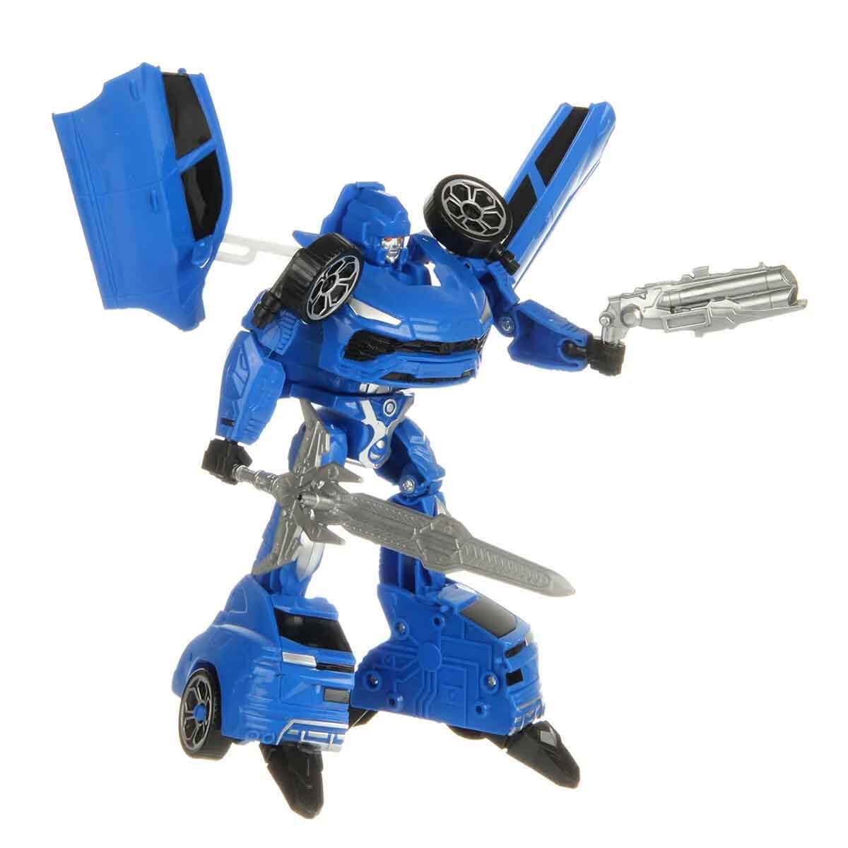 2in1 Warrior Arabaya Dönüşebilen Robot - Fast Flame - Mavi | Toyzz Shop