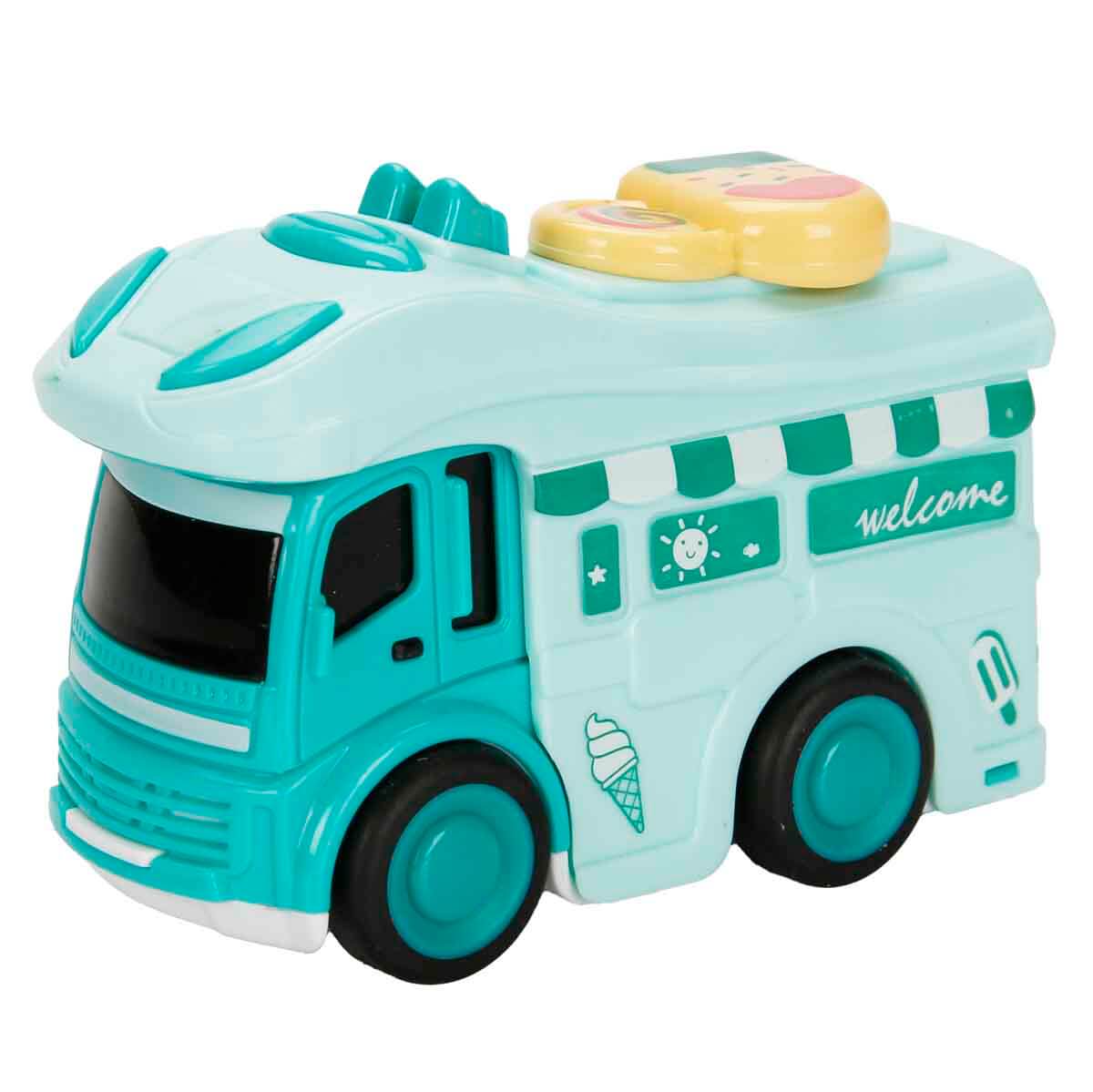Sürtmeli Mini Dondurma Arabası - Turuncu | Toyzz Shop
