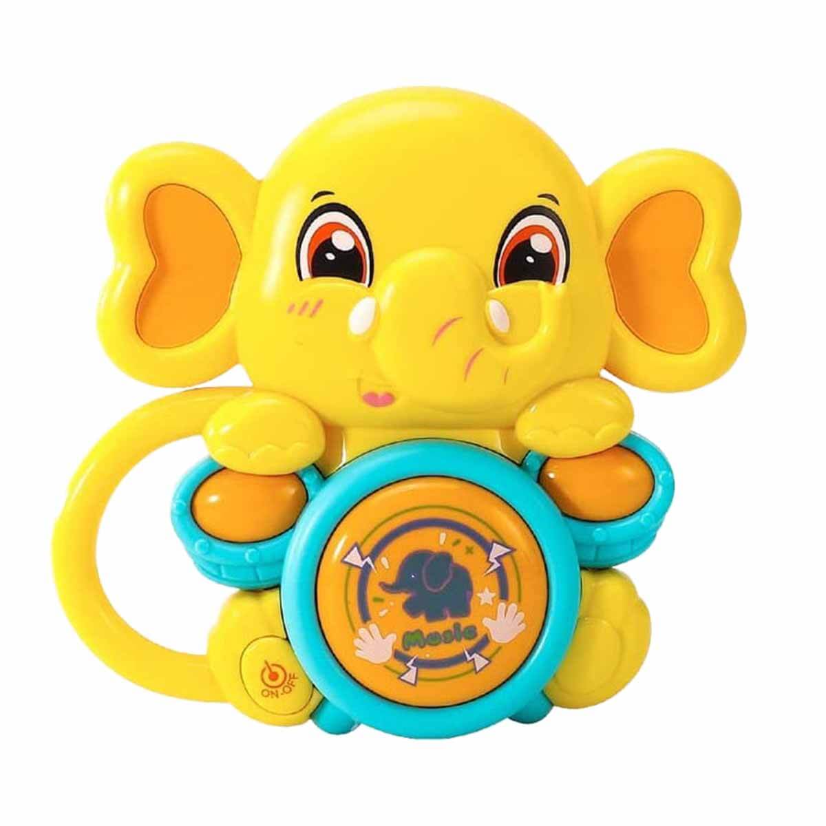 Minibo Sesli ve Işıklı Davul Çalan Fil - Mavi | Toyzz Shop