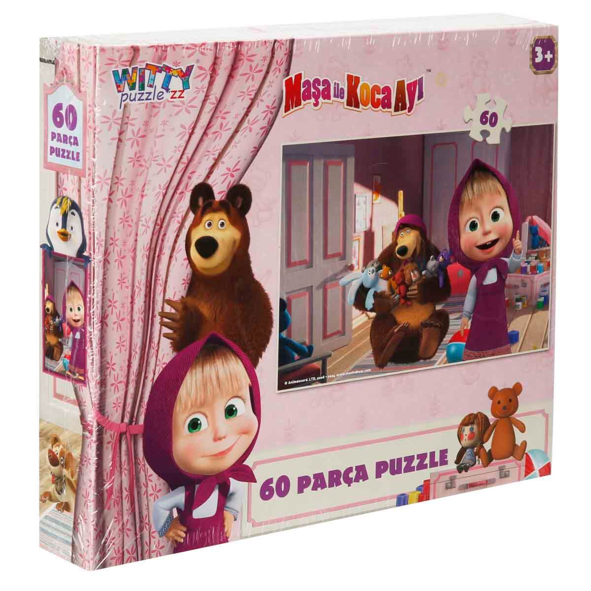 60 Parça Puzzle: Oyun Oynayan Maşa ile Koca Ayı | Toyzz Shop