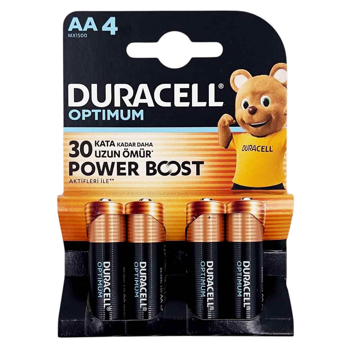 Duracell Optimum Power Boost AA Kalem Pil 4’lü | Toyzz Shop