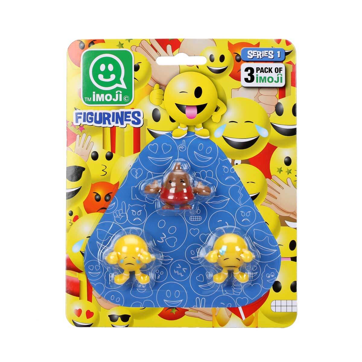 Emoji 3'lü Figür - Gözlüklü-Gülen Şeytan-Kahverengi Şapkalı | Toyzz Shop
