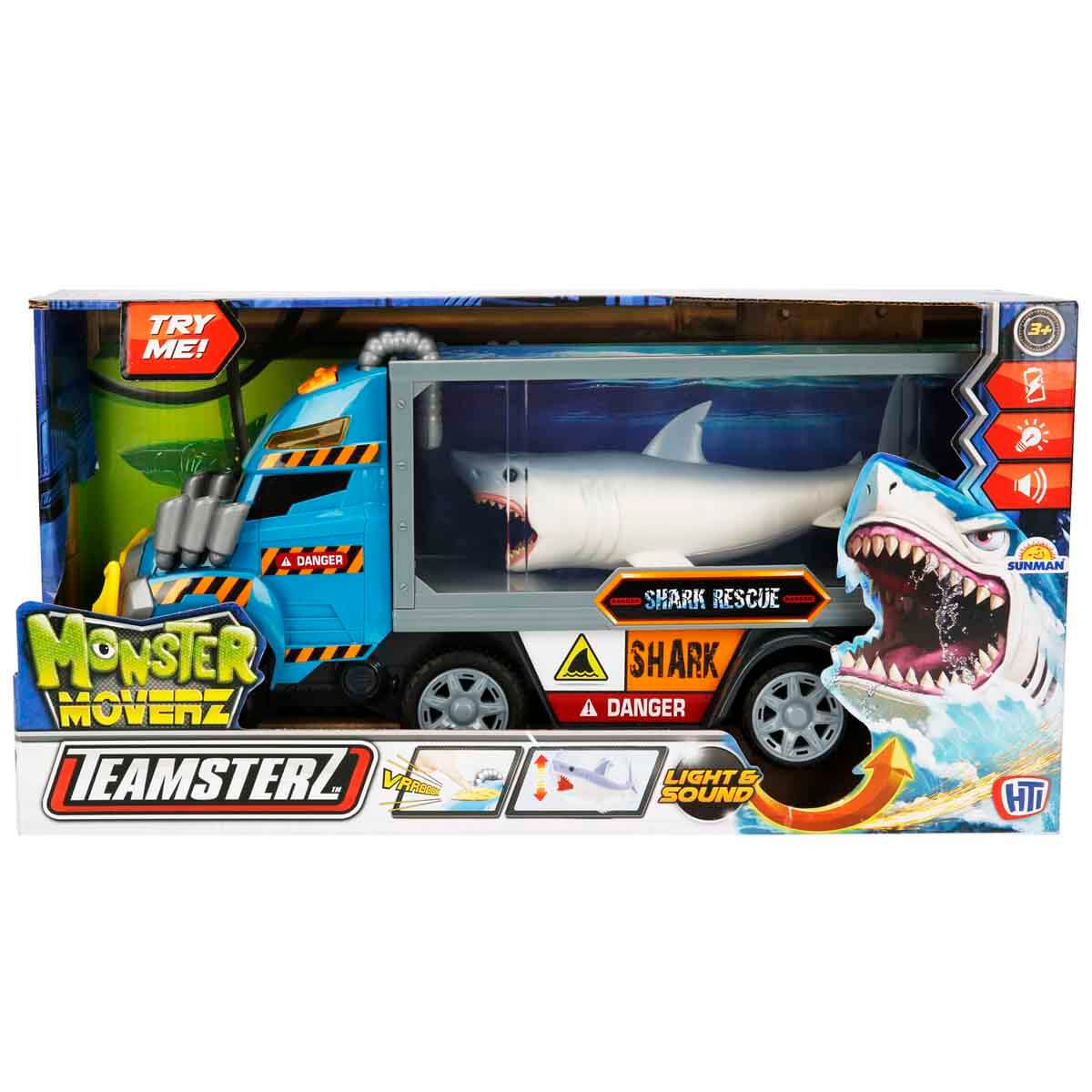 Teamsterz Monster Moverz Sesli ve Işıklı Köpek Balığı Kurtarma Kamyonu ...