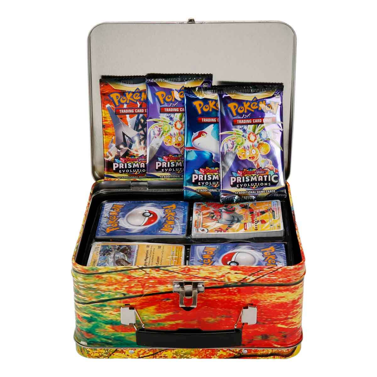 Pokemon Scarlet & Violet Surging Sparks Trading Card Metal Kutu - Yeşil ...
