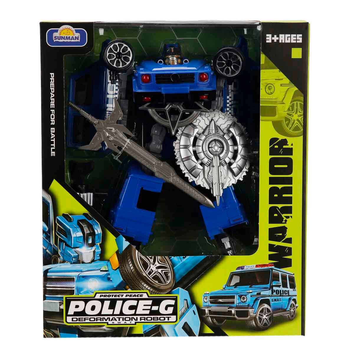2in1 Warrior Arabaya Dönüşebilen Robot - Fast Flame - Mavi | Toyzz Shop