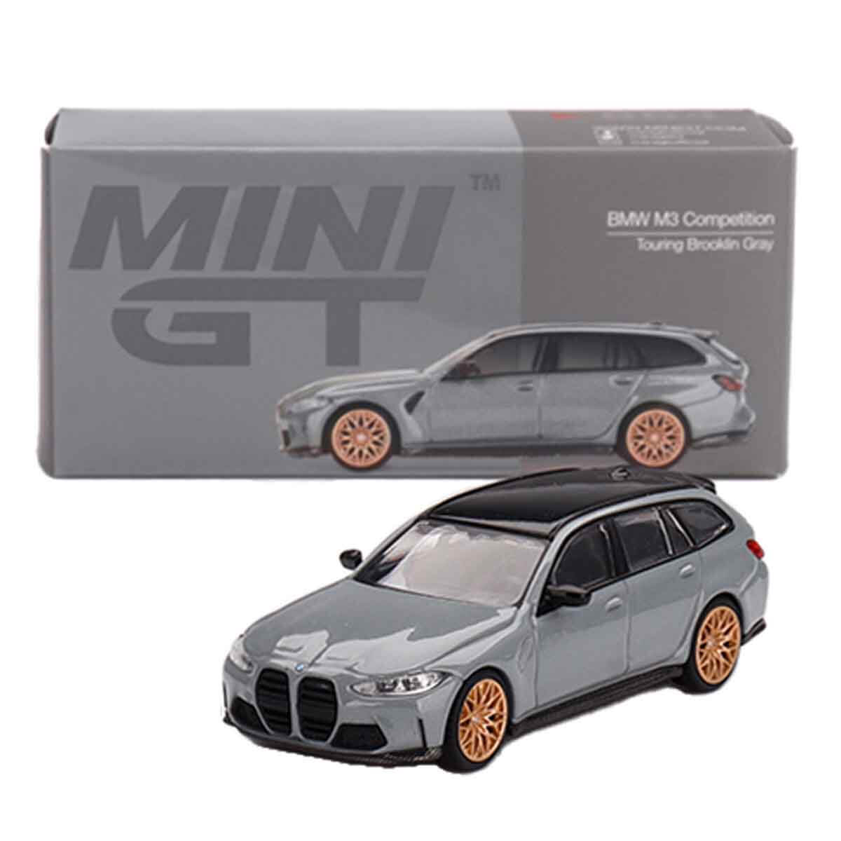 1:64 Mini GT BMW M3 Competition Touring Brooklyn Grey Diecast Model ...