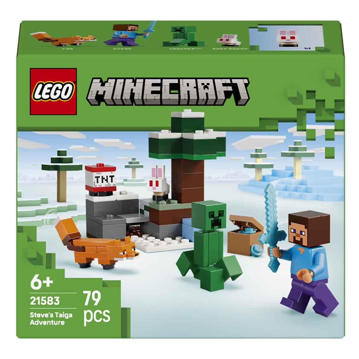 LEGO Minecraft Steve’in Tayga Macerası 21583 - 6 Yaş ve Üzeri Çocuklar ...