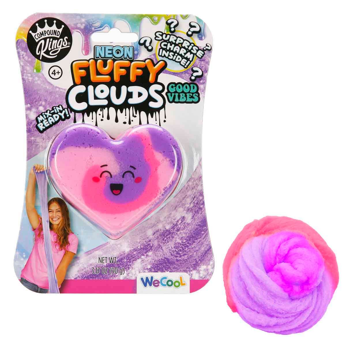 Compound Kings Neon Fluffy Cloudz Kalp Slime | Toyzz Shop