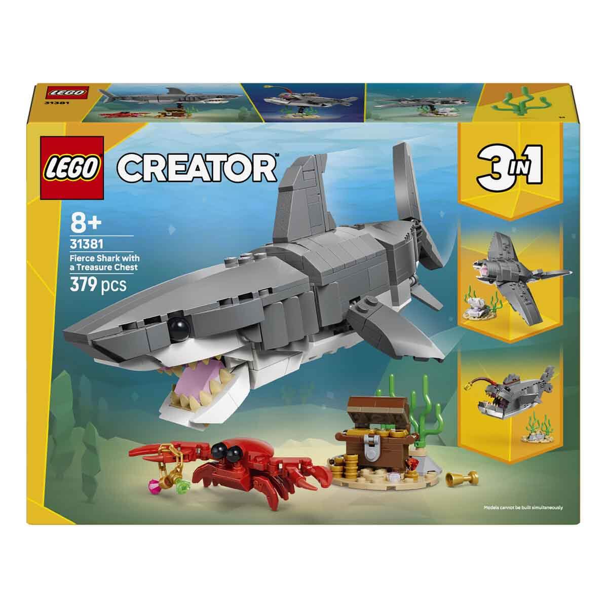LEGO Creator Acımasız Köpek Balığı ile Hazine Sandığı 31381 - 8 Yaş ve ...