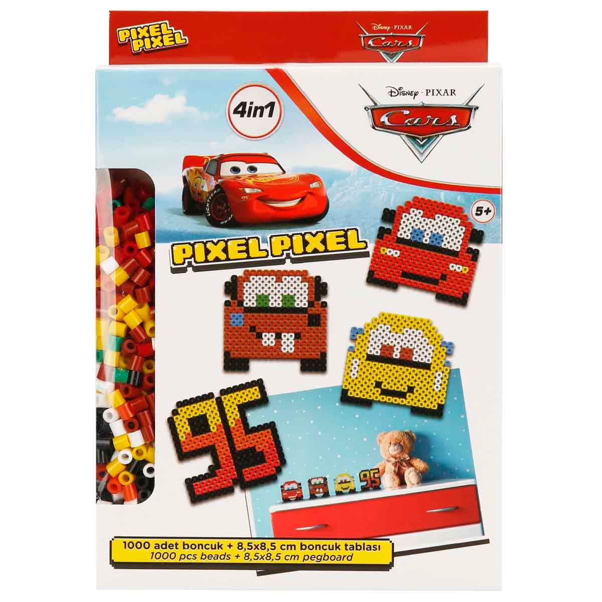 4in1 Disney Cars Pixel Pixel Boncuk Aktivite ve Oyuncak Seti | Toyzz Shop