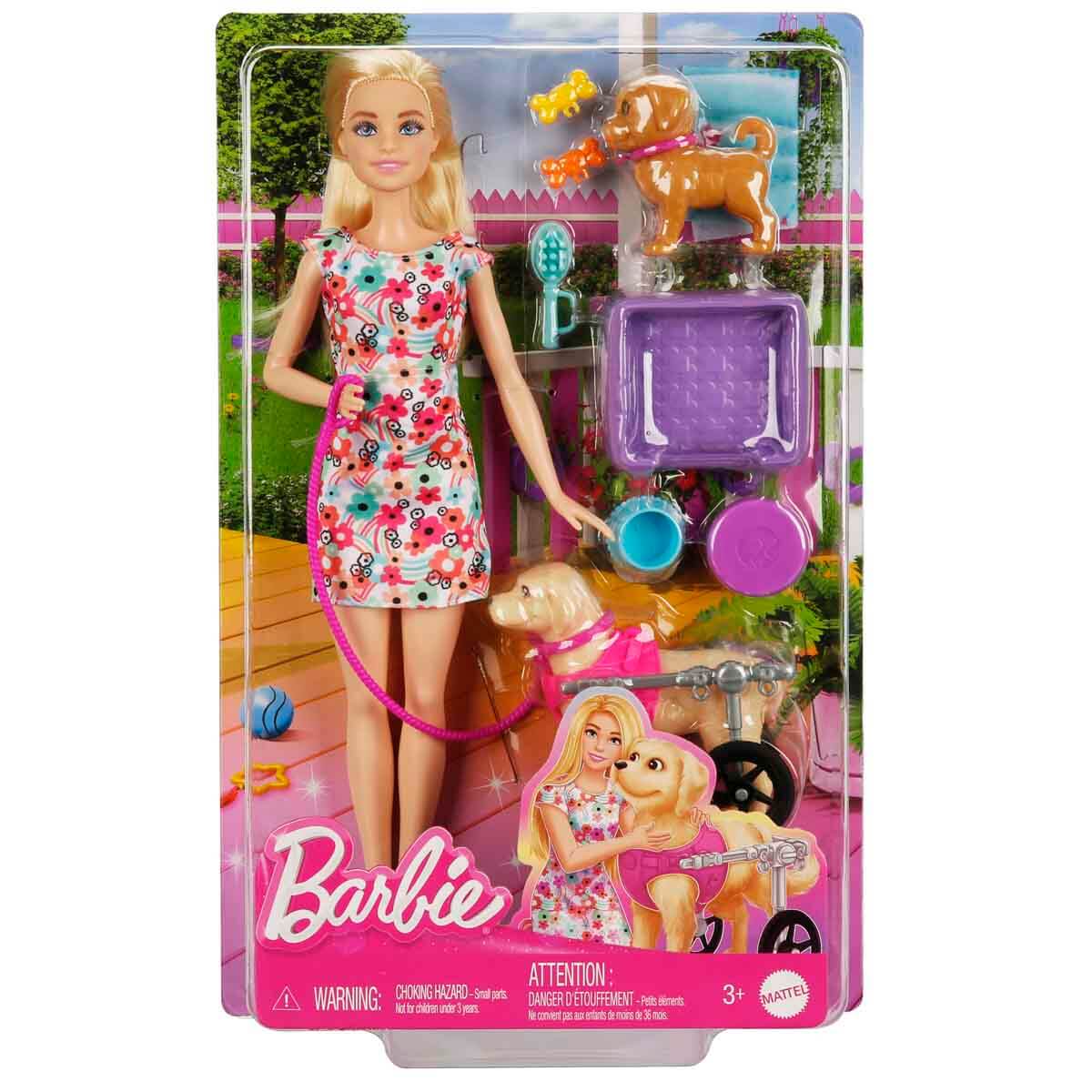 Barbie ve Engelli Köpeği Oyun Seti HTK37 | Toyzz Shop