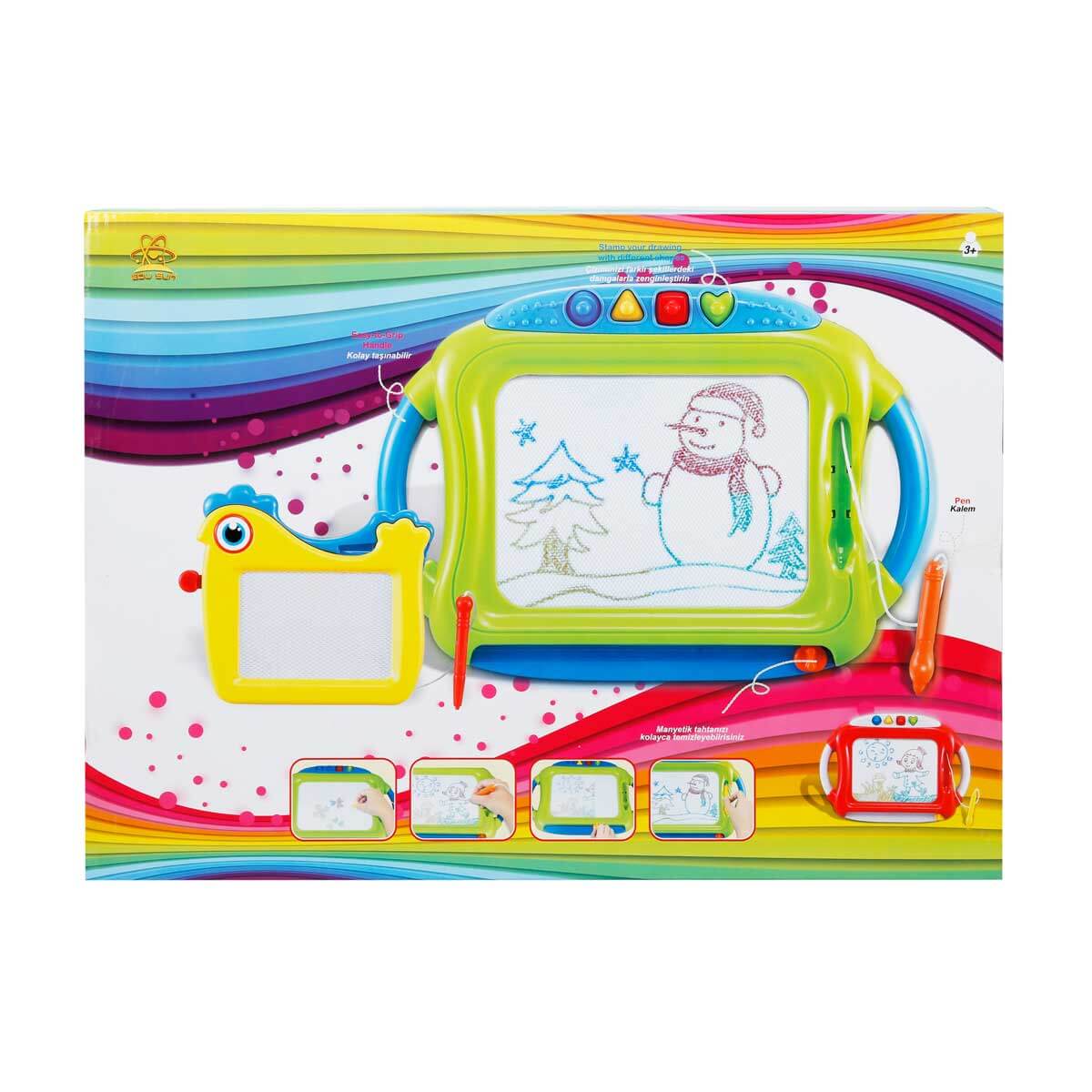 Doodle Renkli 2'li Yazı Tahtası | Toyzz Shop