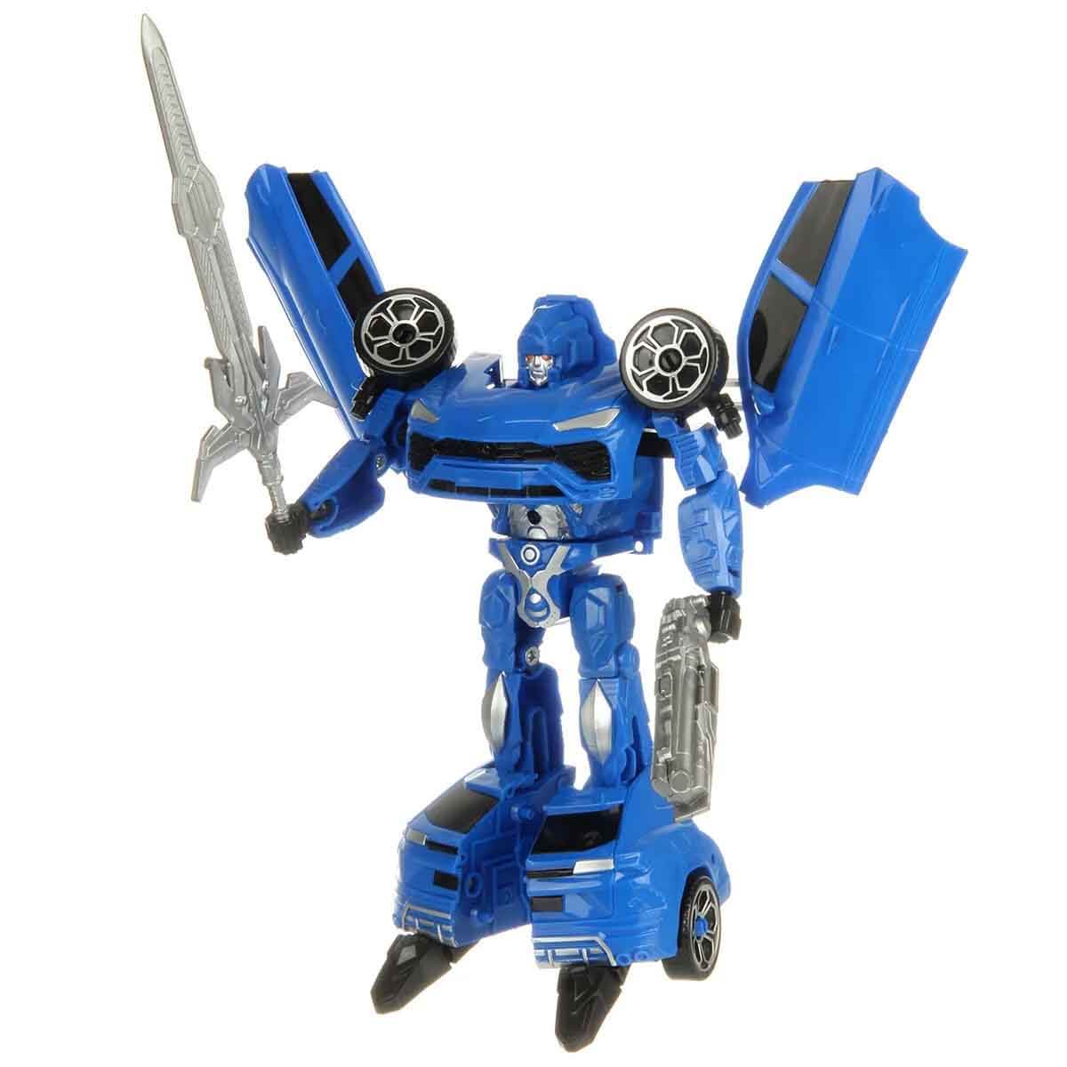 2in1 Warrior Arabaya Dönüşebilen Robot - Fast Flame - Mavi | Toyzz Shop