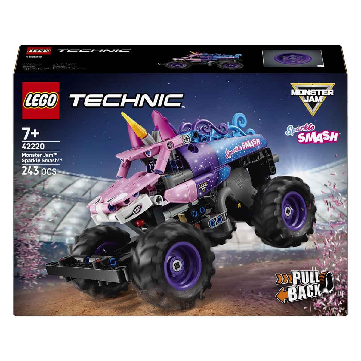 LEGO Technic Monster Jam Sparkle Smash Çek-Bırak 42220 - 7 Yaş ve Üzeri ...